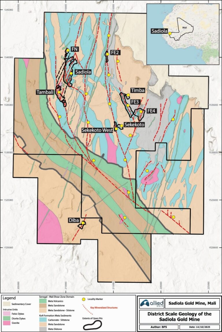 Allied Gold Reports Exploration Results at Sadiola Demonstrating ...