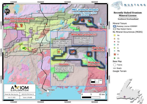 Mustang Energy Corp. Stakes Two New Mineral Properties in Newfoundland ...